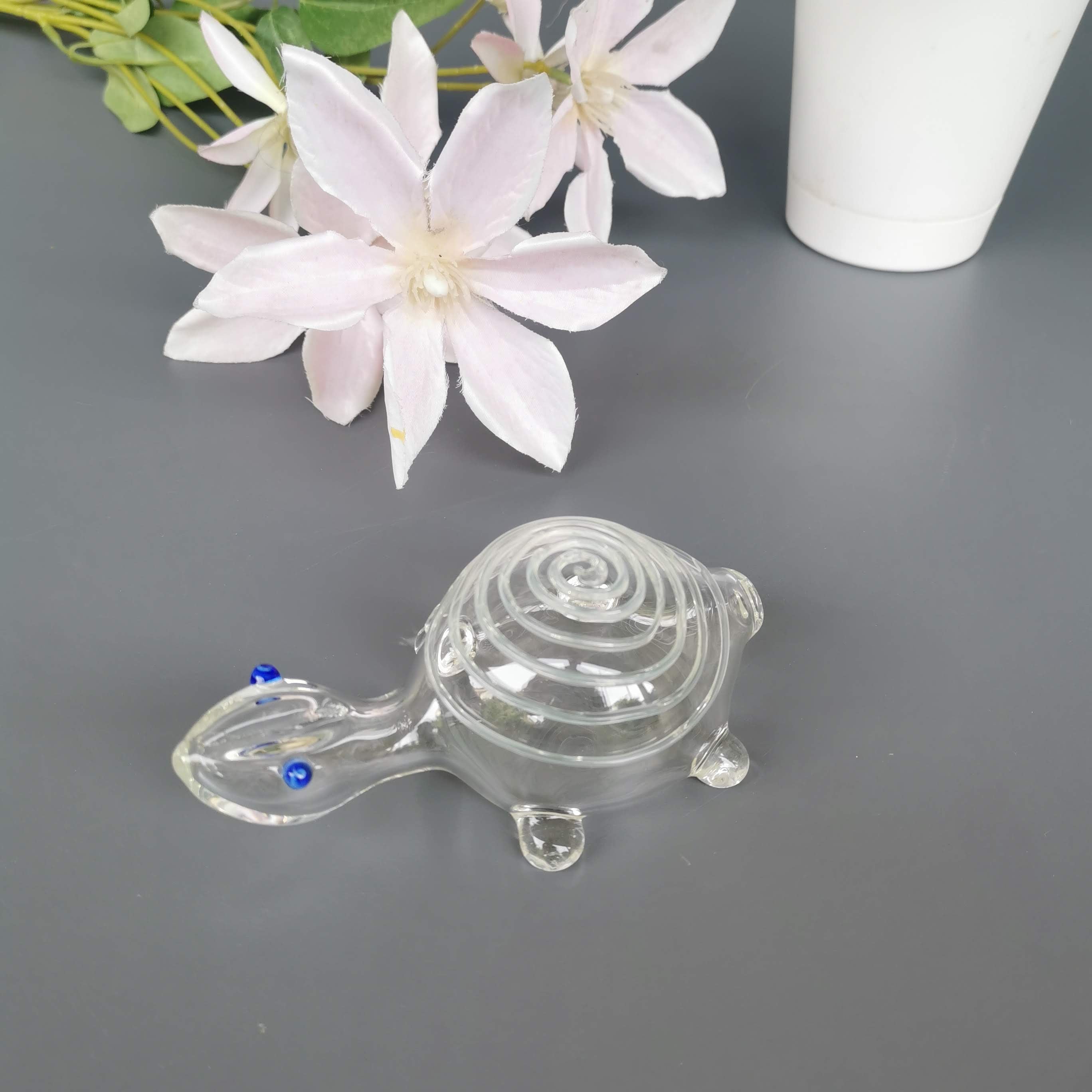 Good Luck Glass Turtles- Clear – RUSTIC HORSE