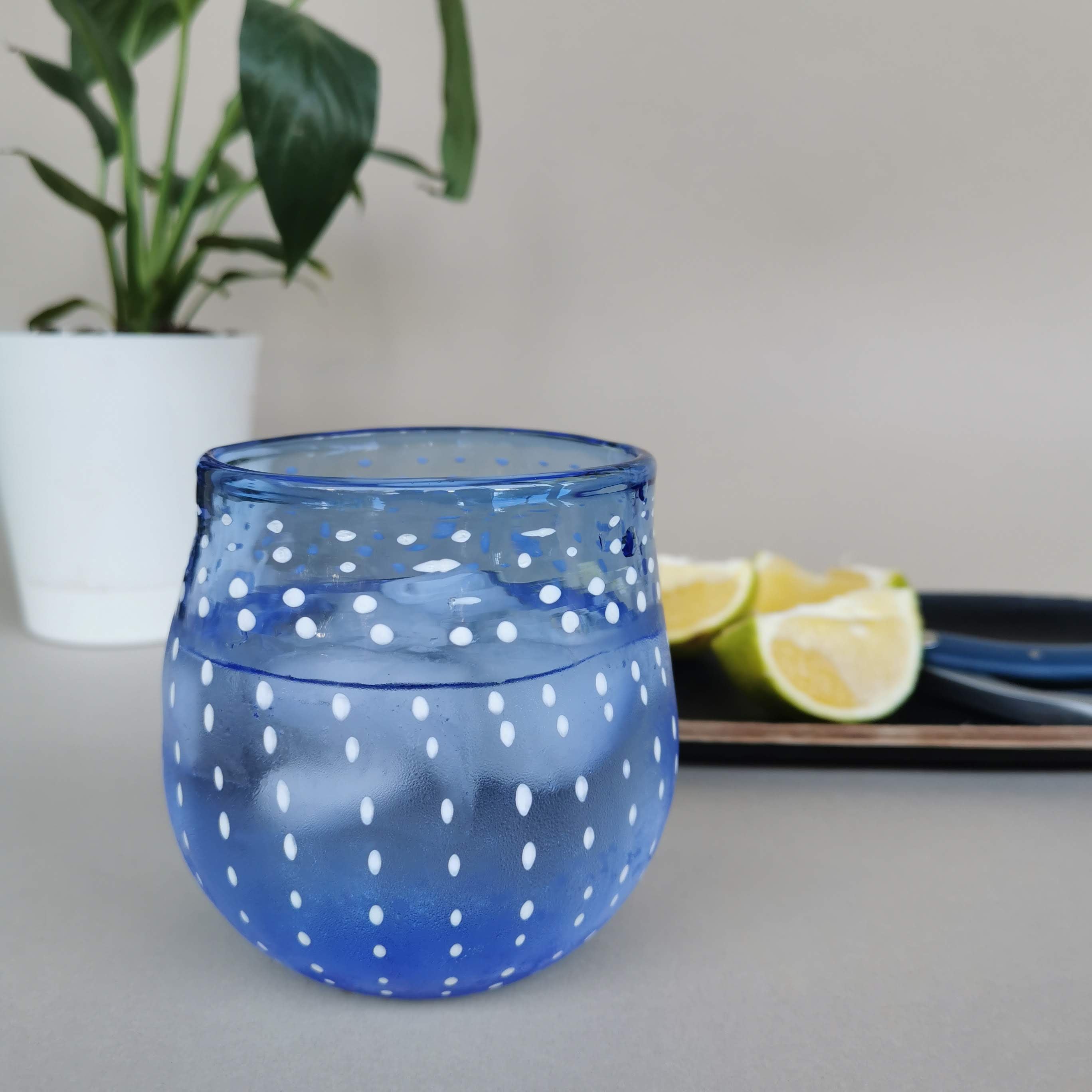 Mura Art Glass- Sky (single glass) – RUSTIC HORSE